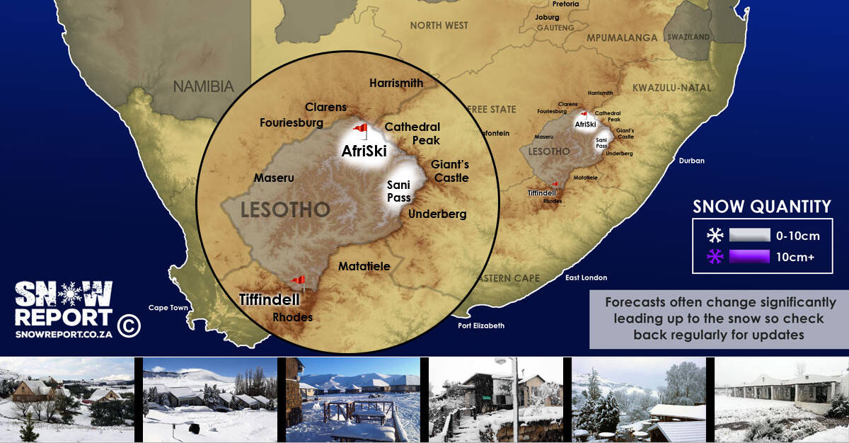 Light snow possible for Lesotho tonight