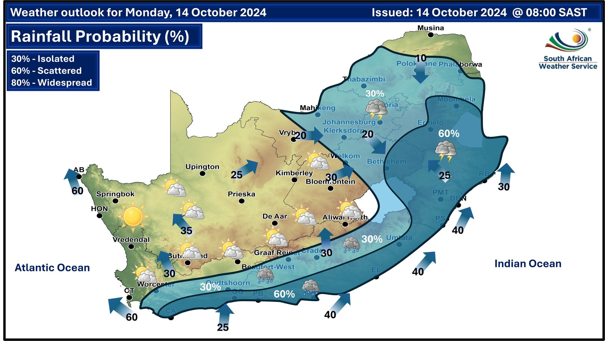Severe thunderstorm warnings for KZN, Mpumalanga and the Free State on ...