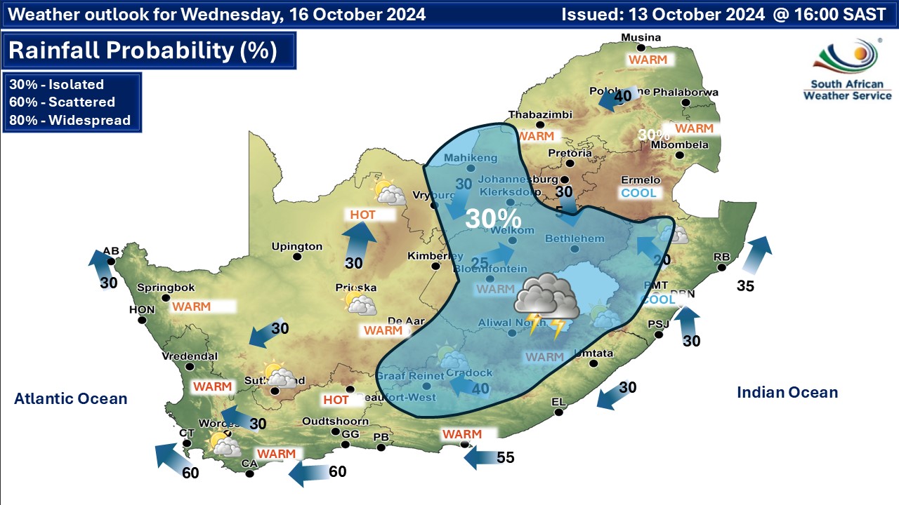 Severe thunderstorm warnings for KZN, Mpumalanga and the Free State on ...