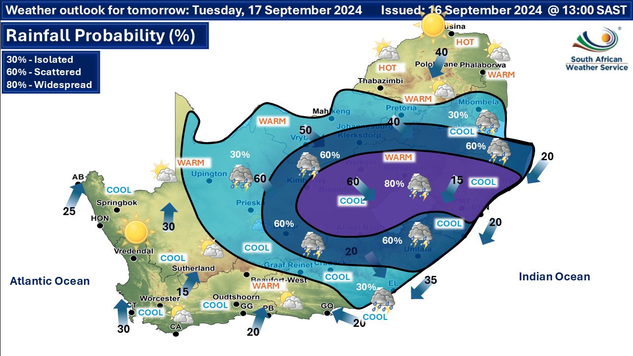 Severe thunderstorms, strong winds, large hail and flooding for parts ...