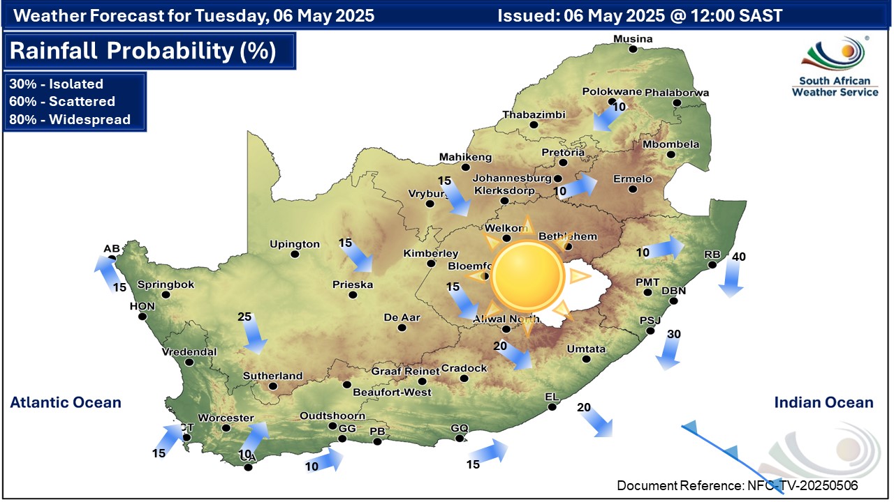 Some morning fog but otherwise not much on the weather front on Tuesday