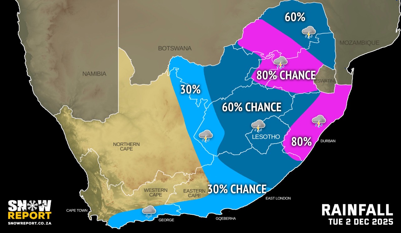 TUESDAY WEATHER: Severe thunderstorms indicated for seven provinces ...